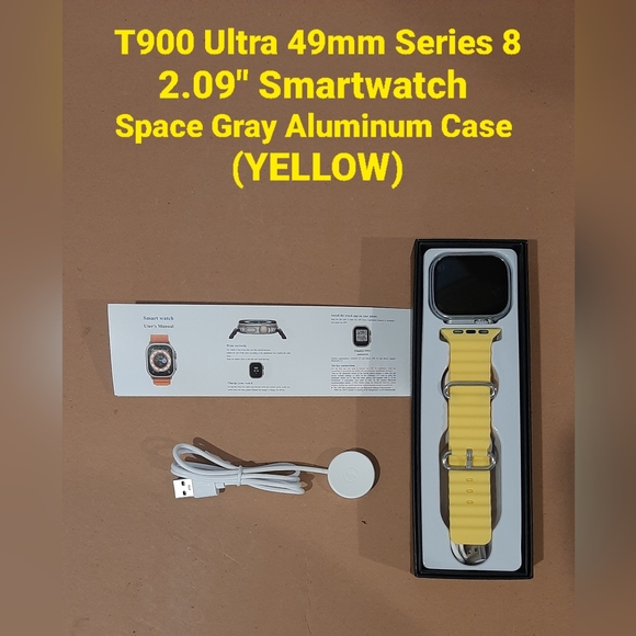 Royaltenic | Wearables | T90 Ultra 49mm Series 8 209 Smartwatch Yellow ...